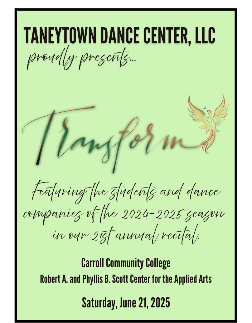 TDC TRANSFORM program – Taneytown Dance Center